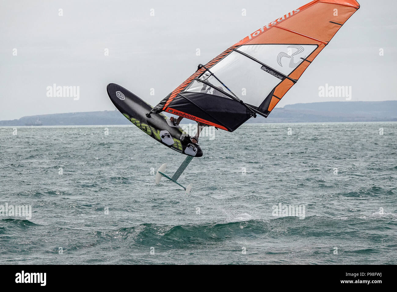 Hydrofoil windsurfer hi-res stock photography and images - Alamy