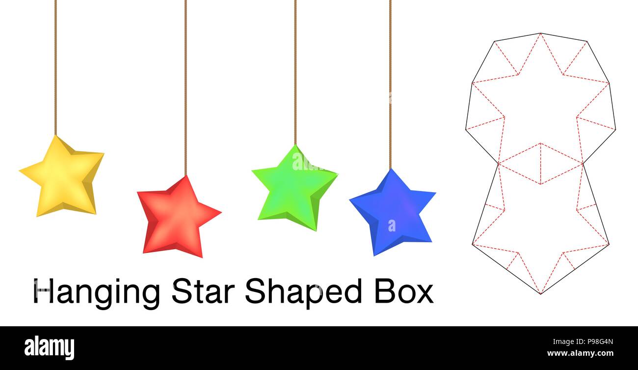 Hanging paper star Stock Vector Images - Alamy