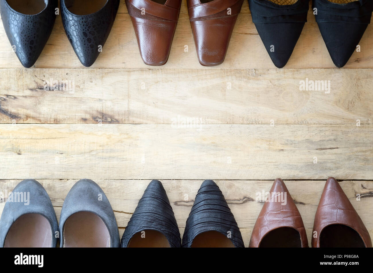 Woman with high heels wooden floor hi-res stock photography and images ...