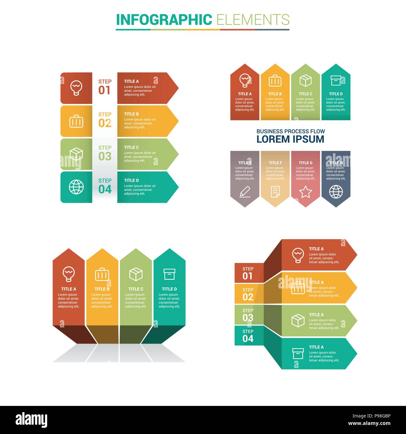 Growth icon business infographic Stock Vector Images - Alamy