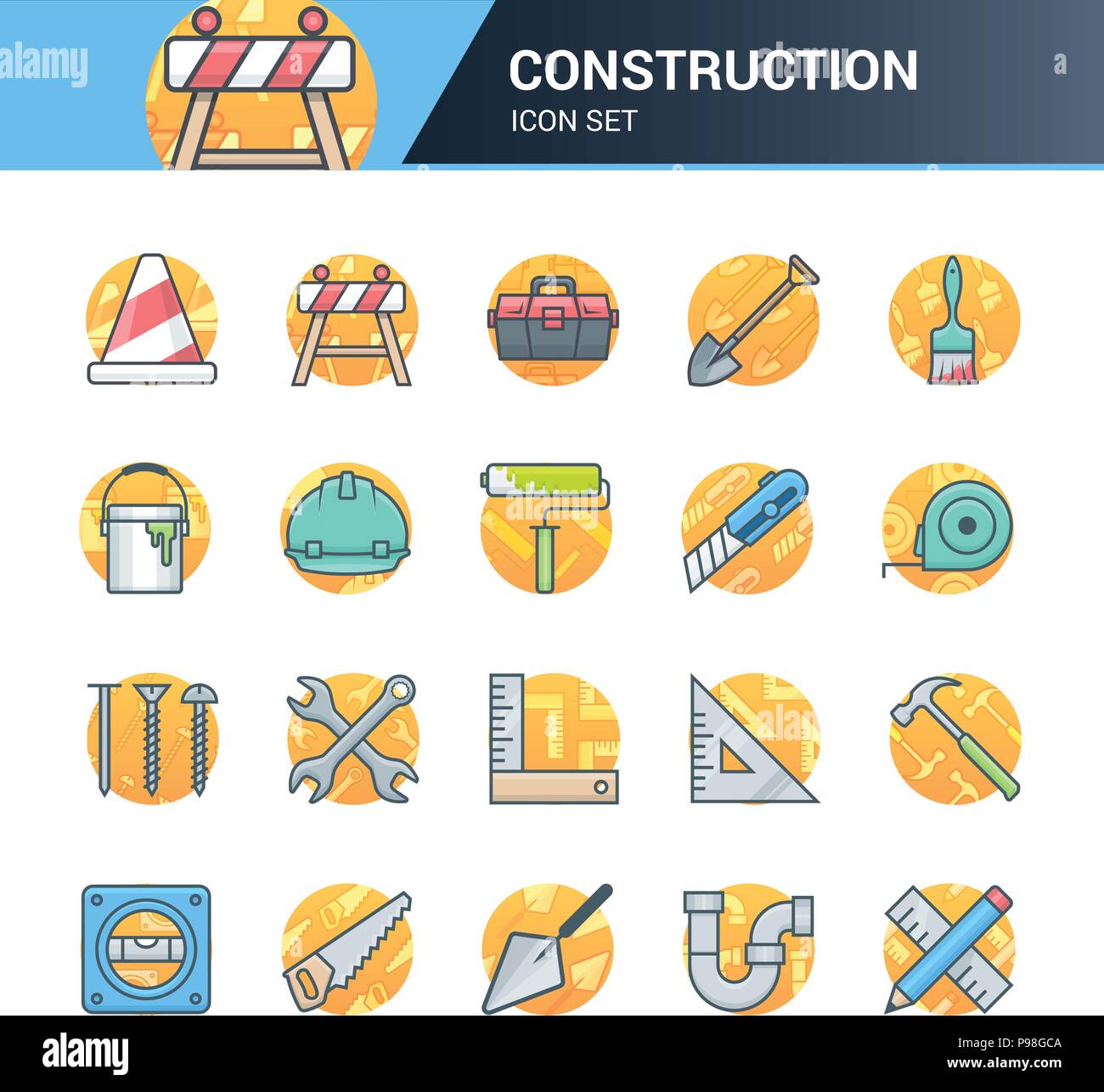 Construction and Tools Icons Stock Vector Image & Art - Alamy