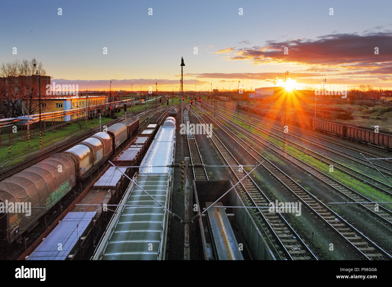 Cargo Transportation - Train Stock Photo - Alamy