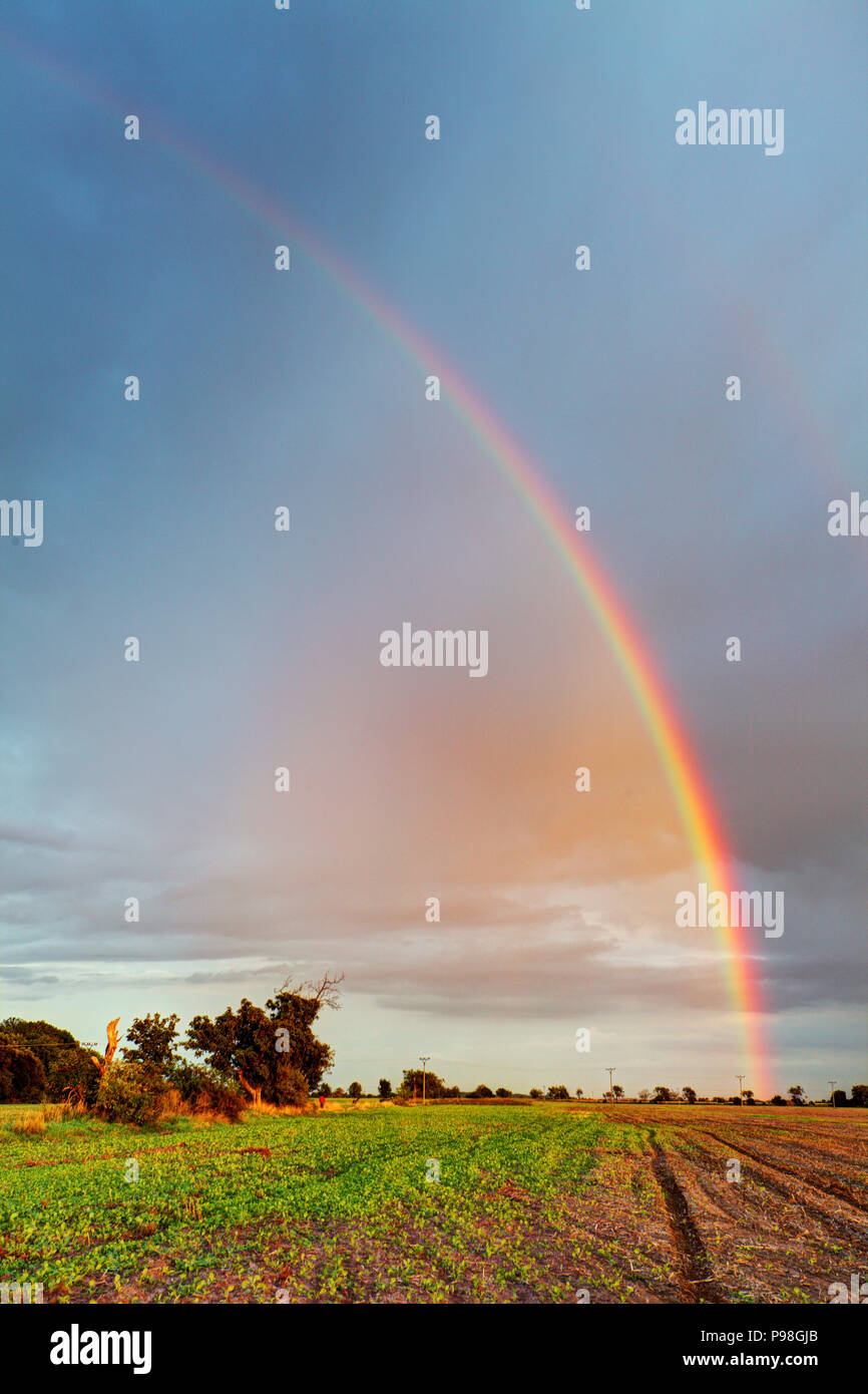 Rainbow Rural Landscape Vertical High Resolution Stock Photography and ...