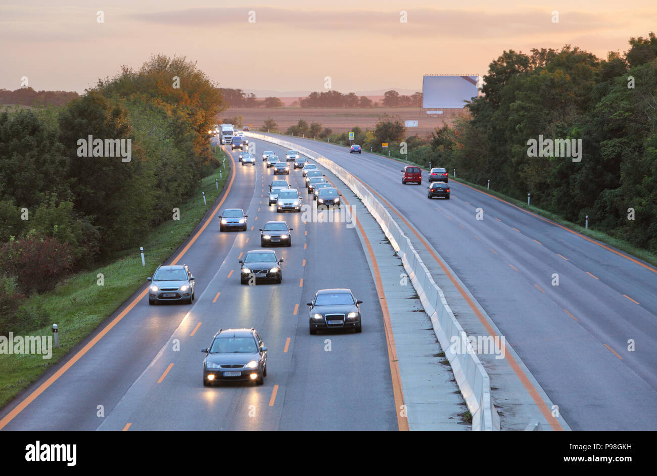 Car driving dramatic road hi-res stock photography and images - Alamy