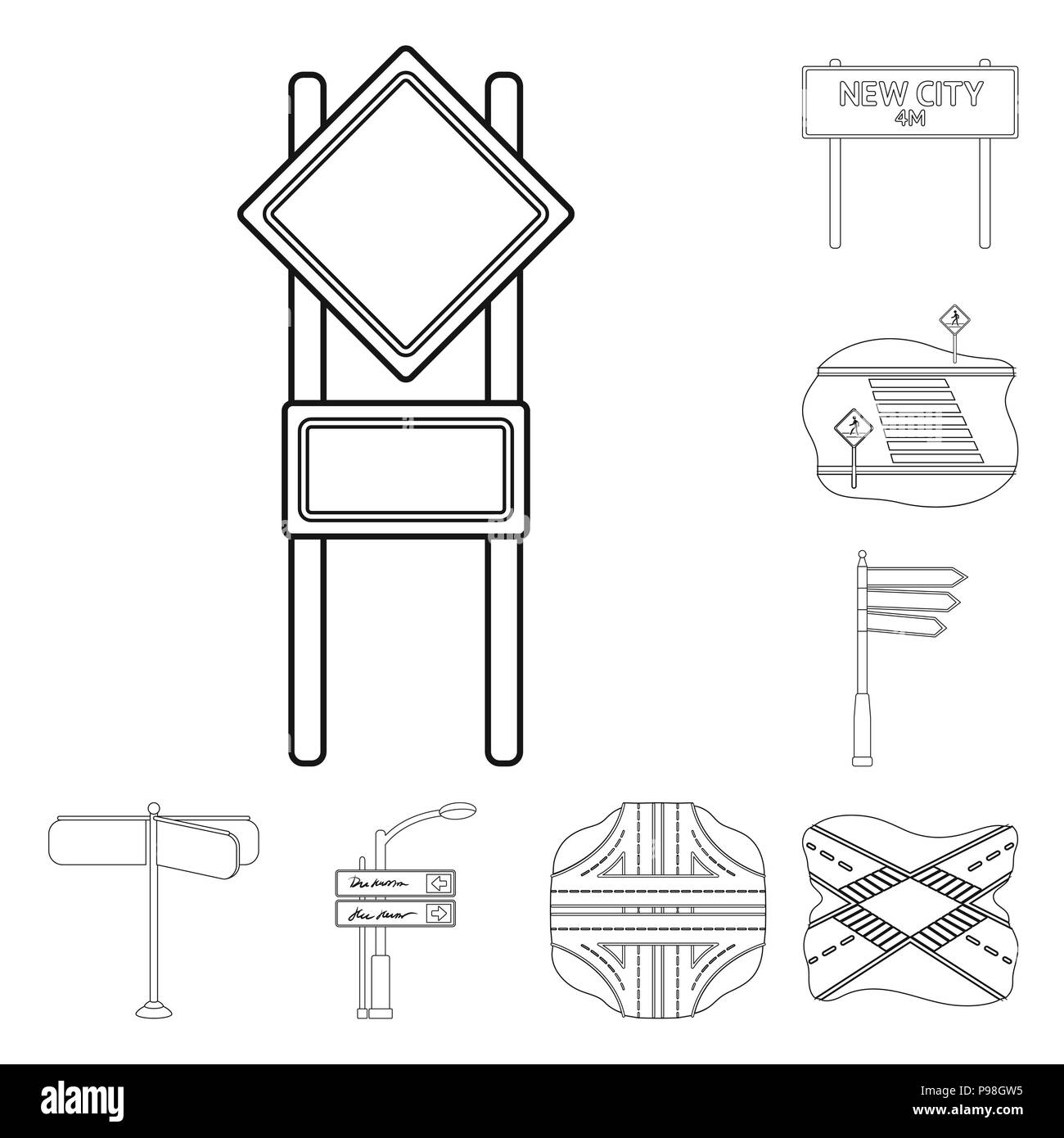 Highway autobahn sign symbol logo hi-res stock photography and images ...