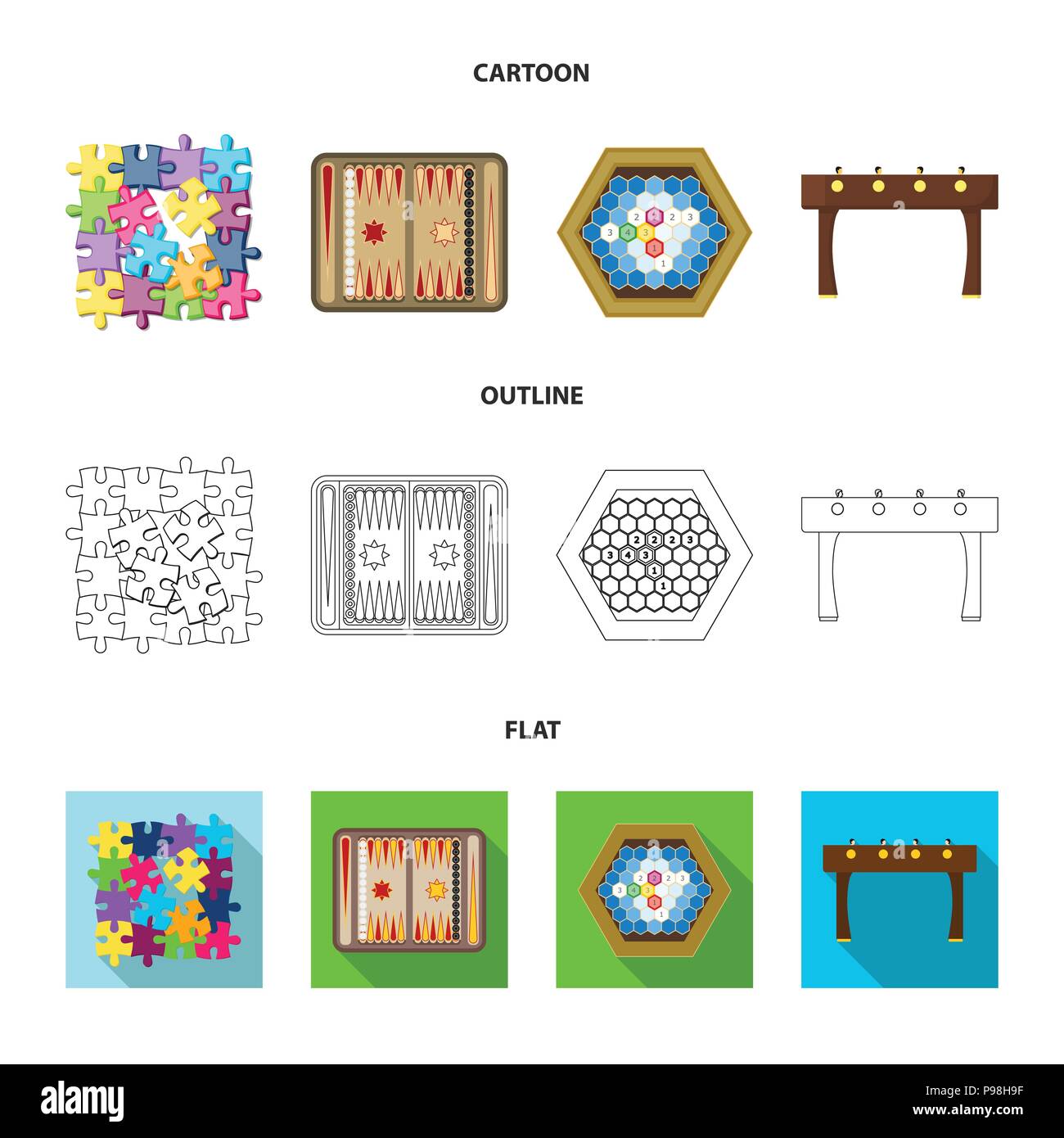 Board game cartoon,outline,flat icons in set collection for design ...