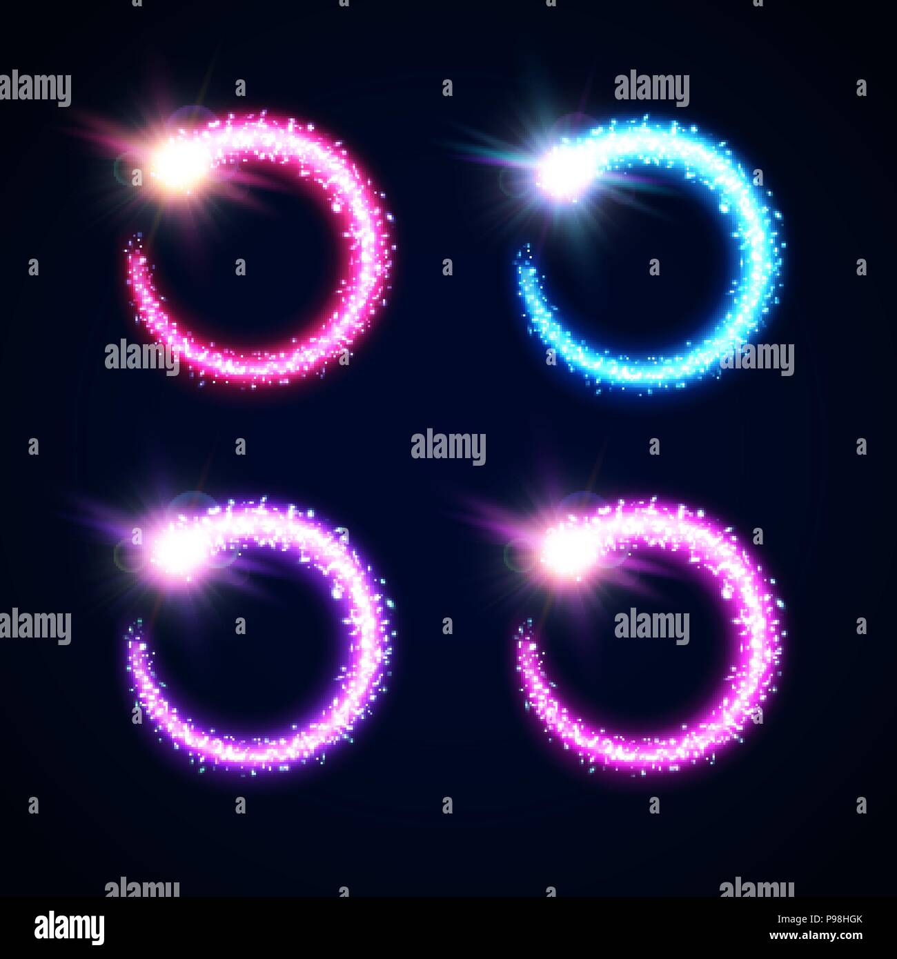 Blue comets Stock Vector Images - Alamy