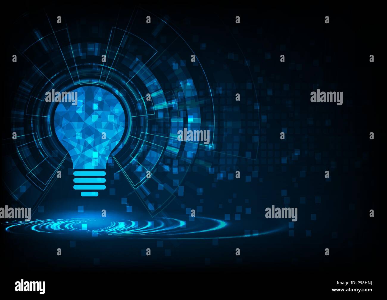 Bulb as idea of creative technology. concept of big ideas inspiration ...