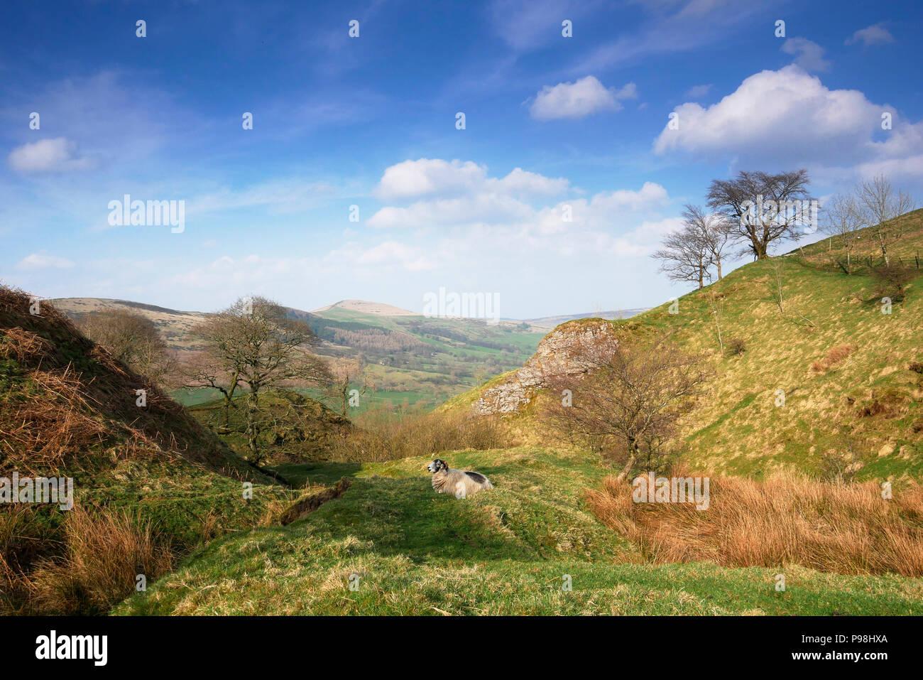 Derbyshire countryside Peak District England Stock Photo - Alamy