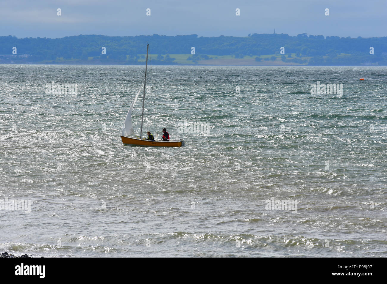 Sailing at Penmaenmawr, North Wales UK Stock Photo - Alamy