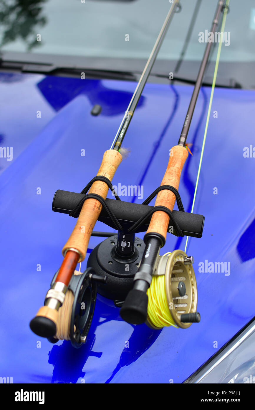 Fishing rod on car hi-res stock photography and images - Alamy
