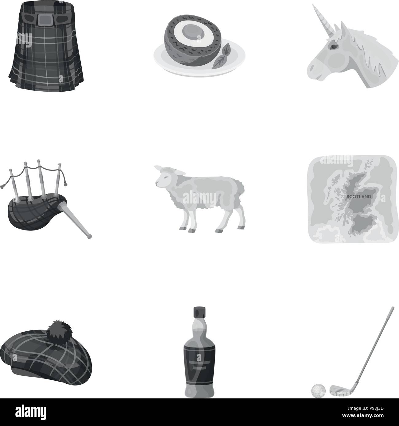 Scottish food map hi-res stock photography and images - Alamy