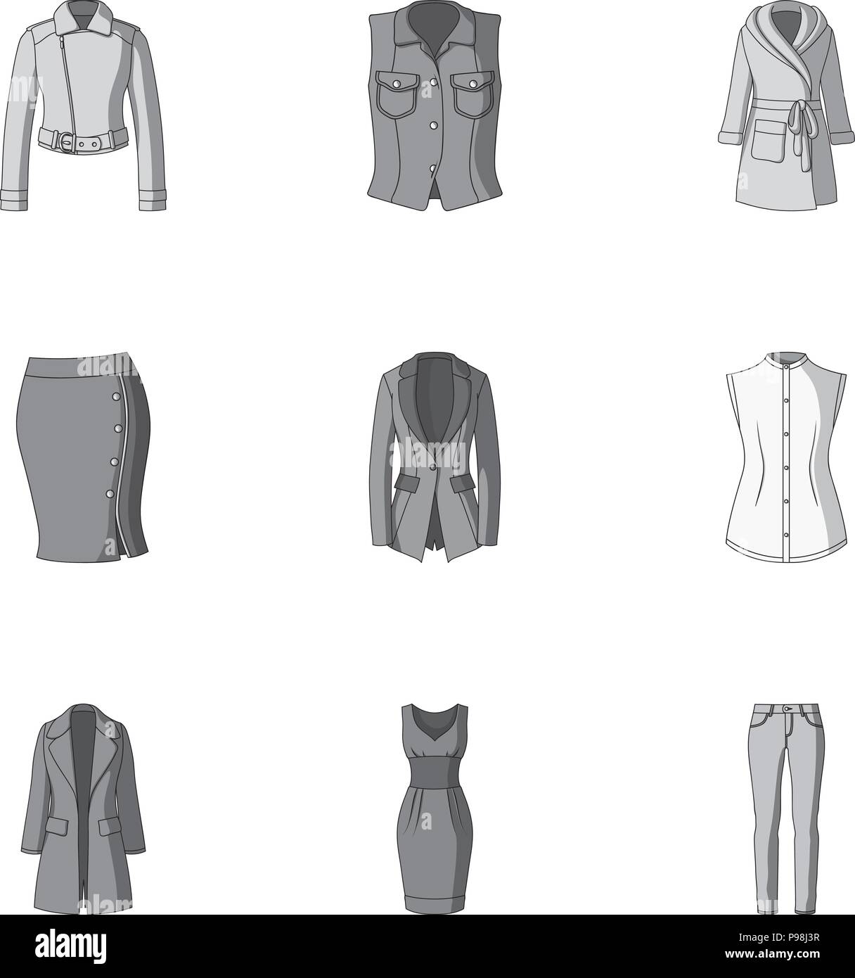 Walking jackets and pants Stock Vector Images - Alamy