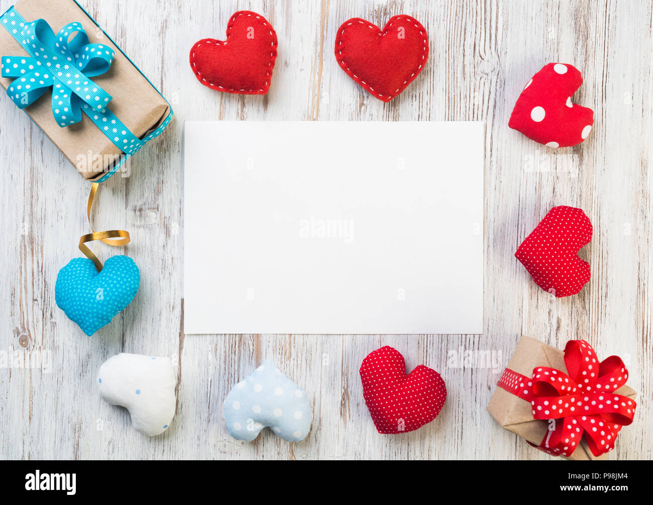 Blank paper for writing message Stock Photo - Alamy