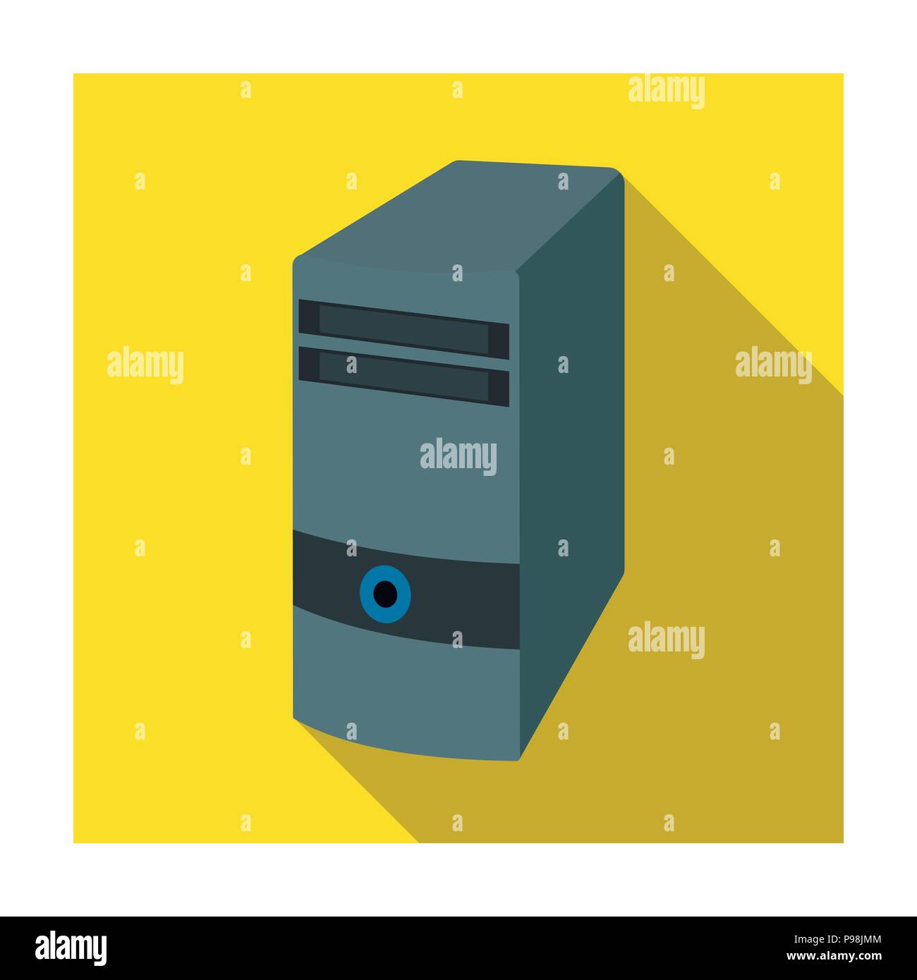 Cpu computer rear Stock Vector Images - Alamy