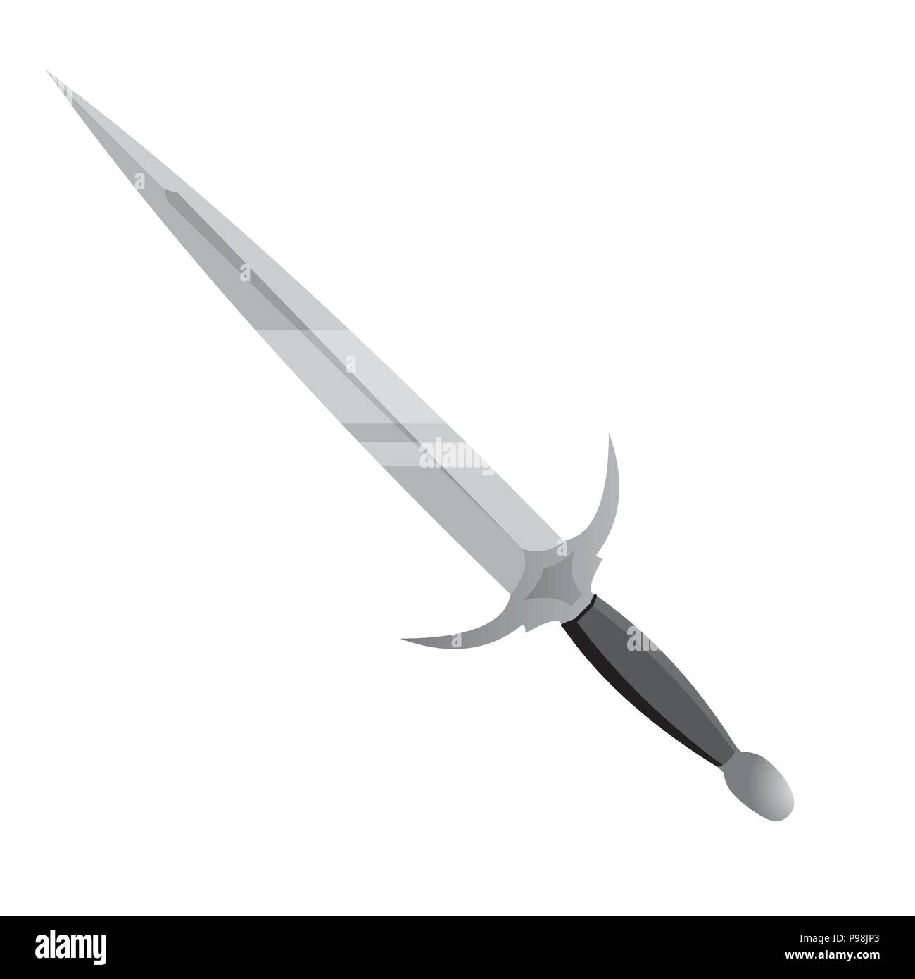 Old single edged blade Stock Vector Images - Alamy