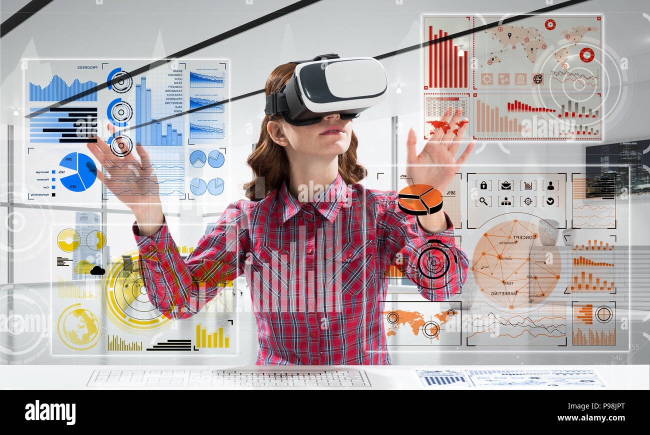 Using modern technologies Stock Photo - Alamy