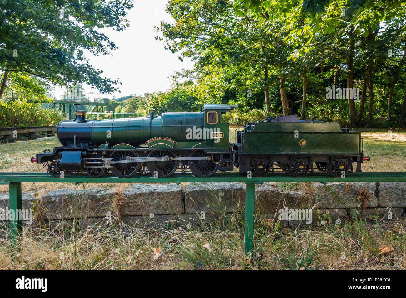 A scale model of 4-6-0 Manor Class of GWR steam locomotive "Cookham ...
