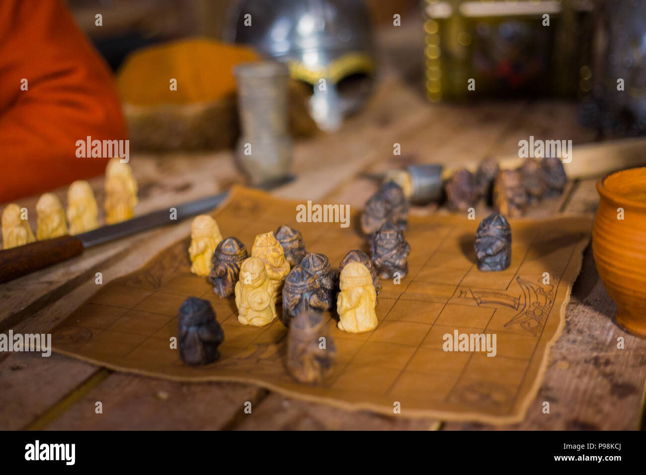Popular strategy board game - tafl Stock Photo - Alamy