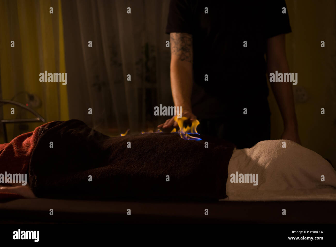 Fire therapy hi-res stock photography and images - Alamy