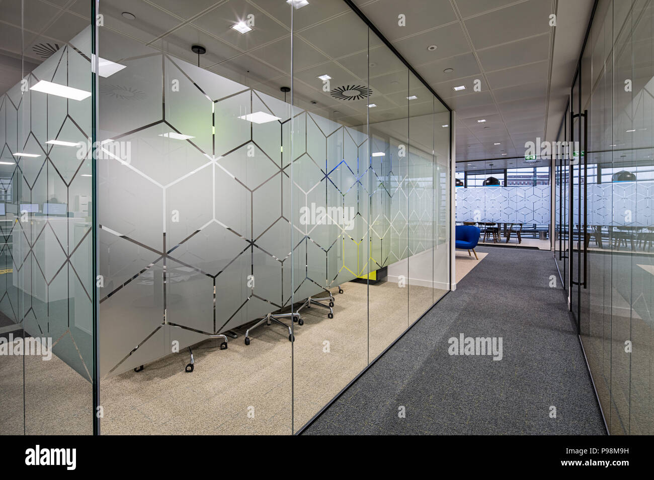 Office partitioning in a modern office at More London Stock Photo - Alamy