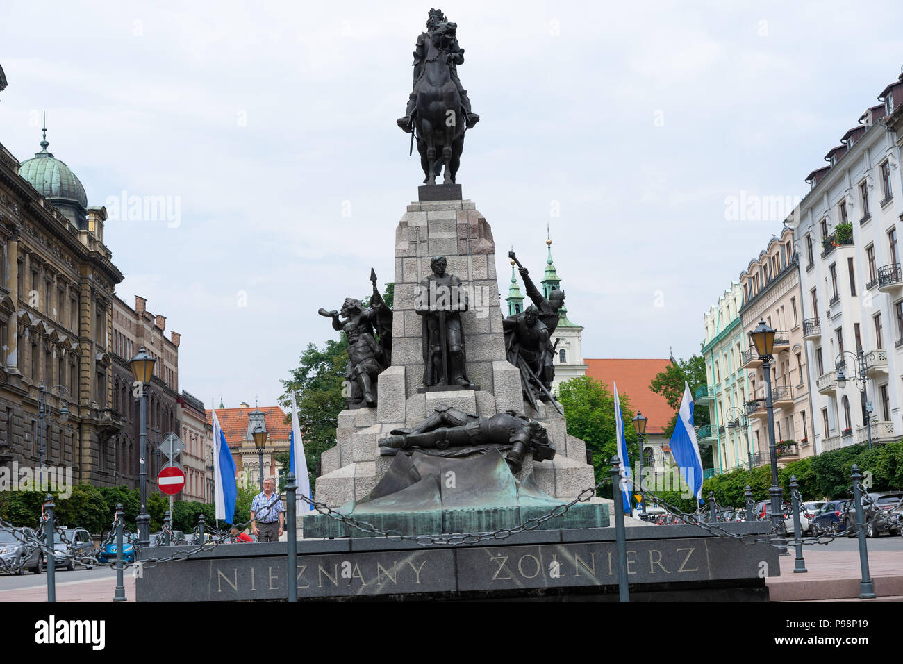 The grunwald monument and tomb of the unknown soldier hi-res stock ...
