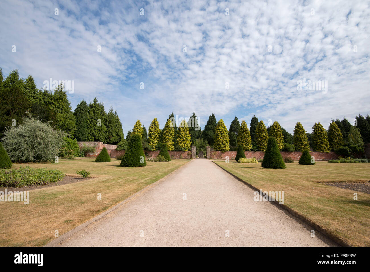 Rose Garden at Newstead Abbey in Nottinghamshire, England UK Stock ...