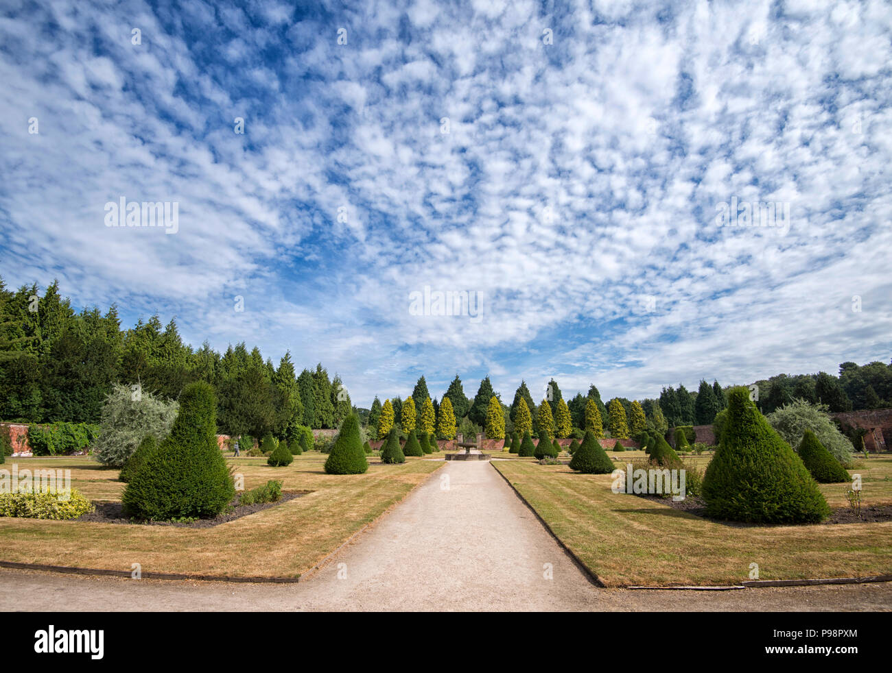 Rose Garden at Newstead Abbey in Nottinghamshire, England UK Stock ...