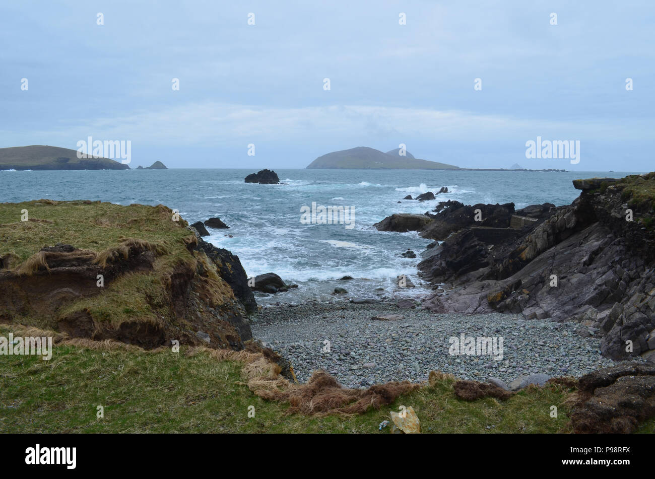 Scenic view of the ocean in County Kerry Stock Photo - Alamy