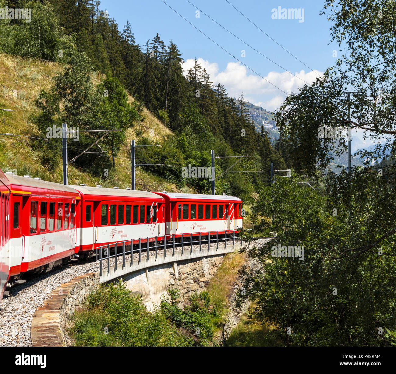 Matterhorn gotthard railway hi-res stock photography and images - Alamy