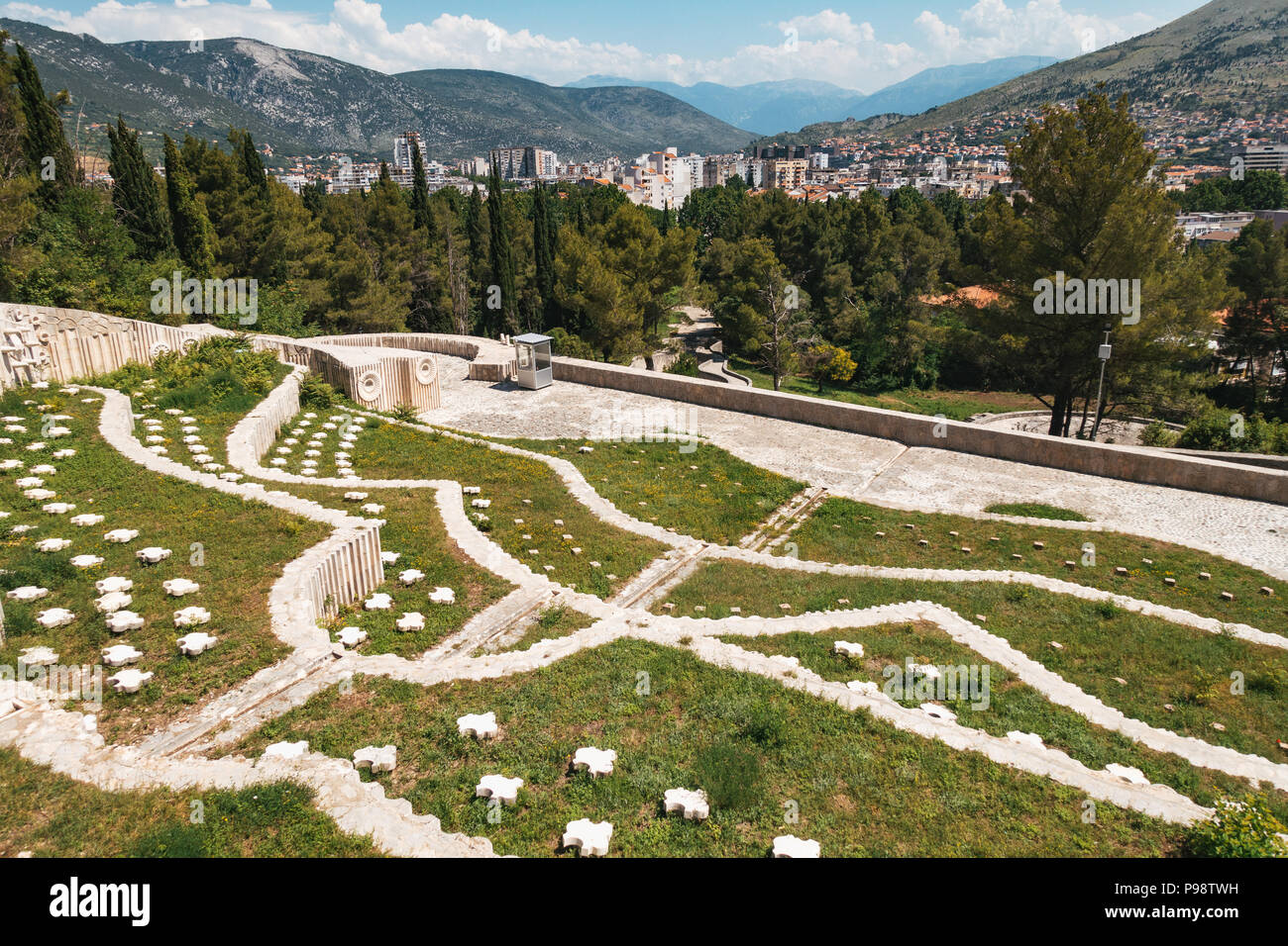 unusual sweeping curves and concrete sculptures commemorate the ...