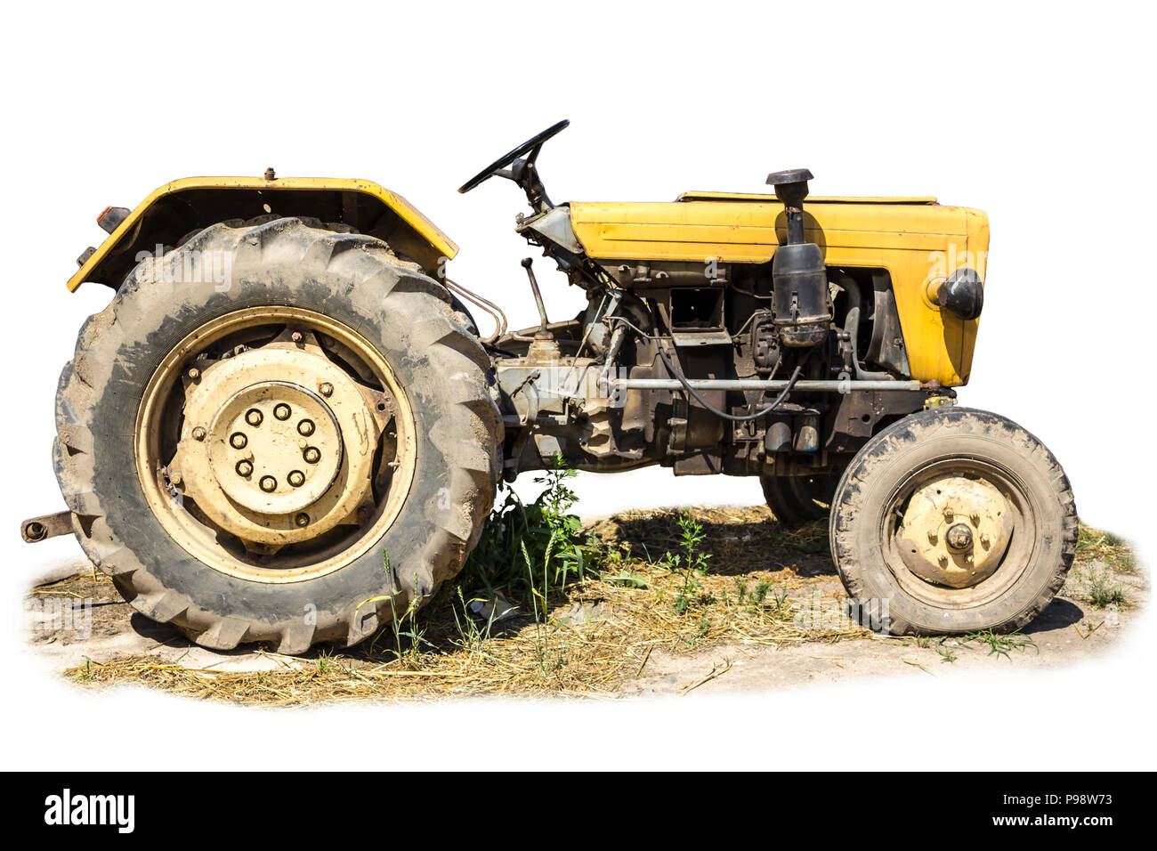 Old farm meadow in Cut Out Stock Images & Pictures - Alamy