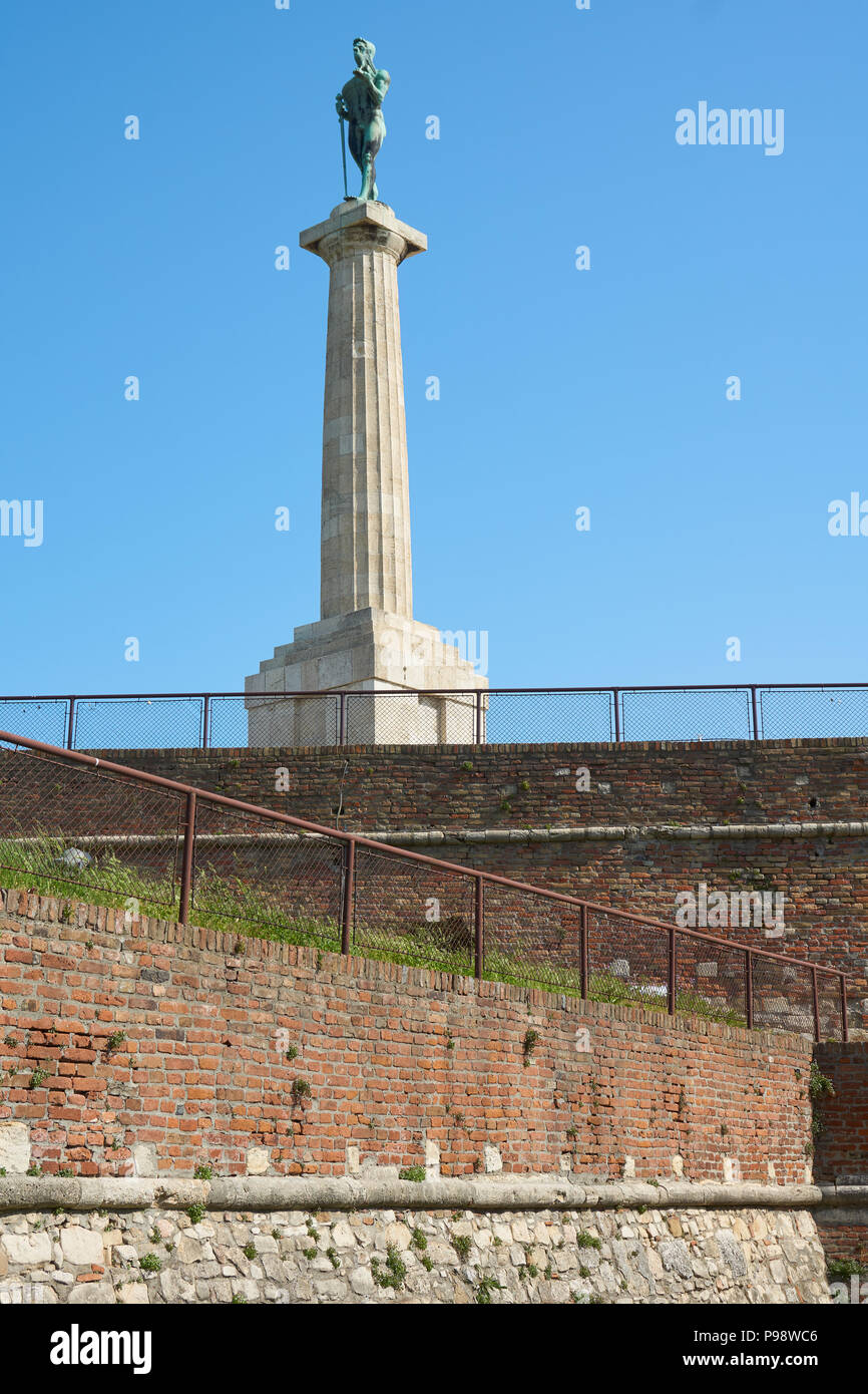 Belgrade, Serbia - May 03, 2018: Monument to Pobednik (The Victor) in ...