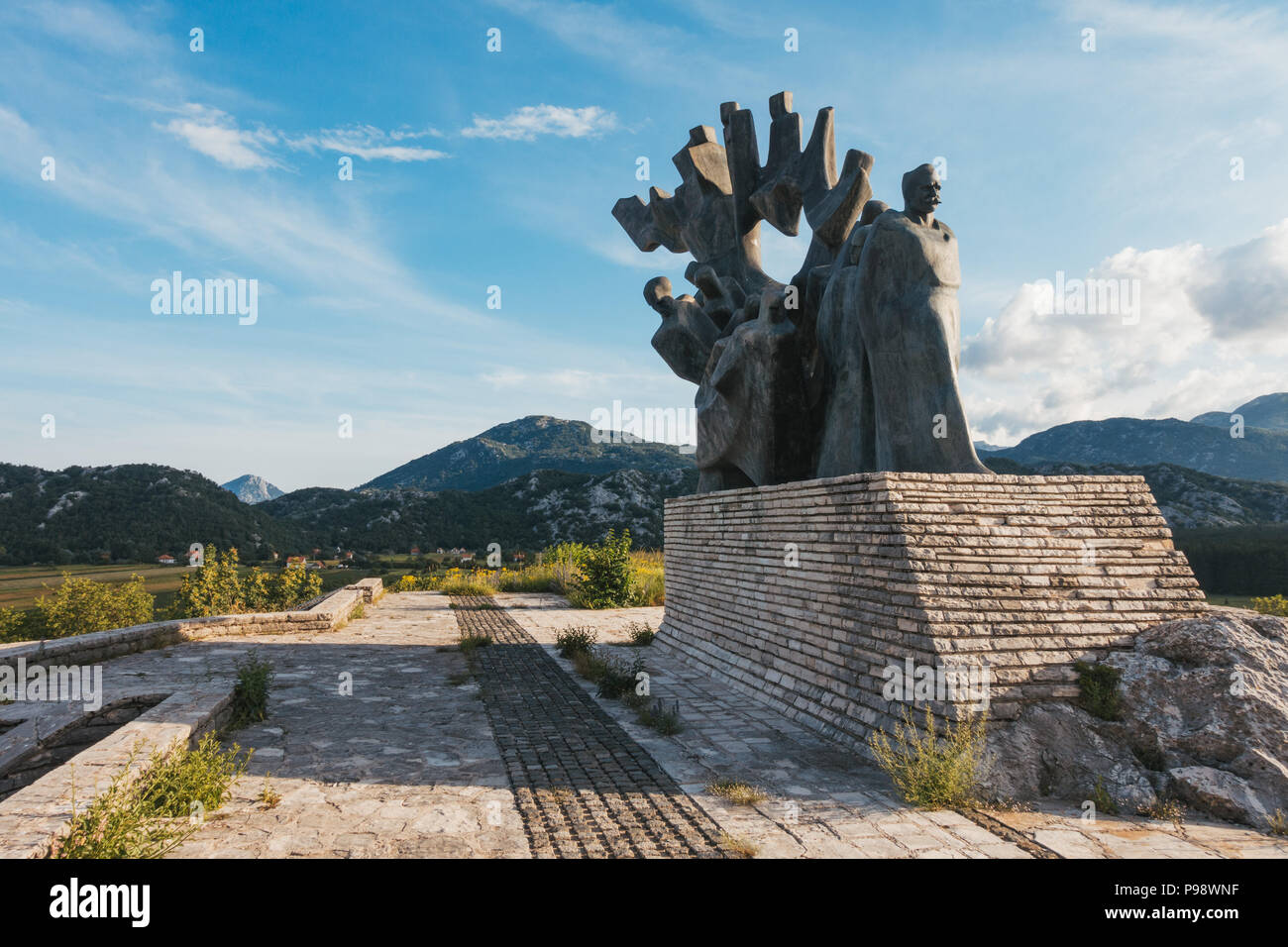 Grahovo Memorial Park and sculptures, to commemorate the locals who ...