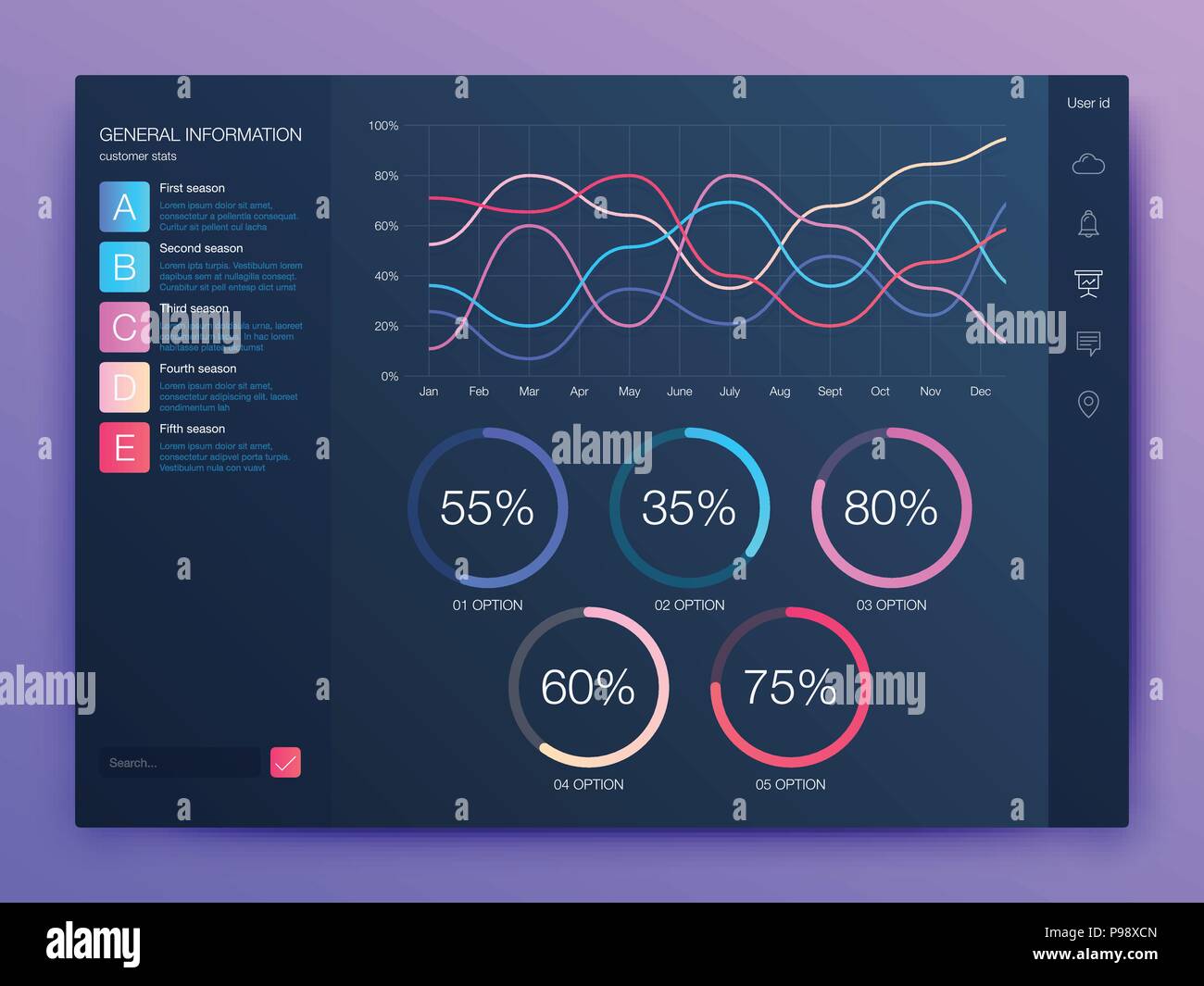 Abstract statistics graphs hi-res stock photography and images - Alamy
