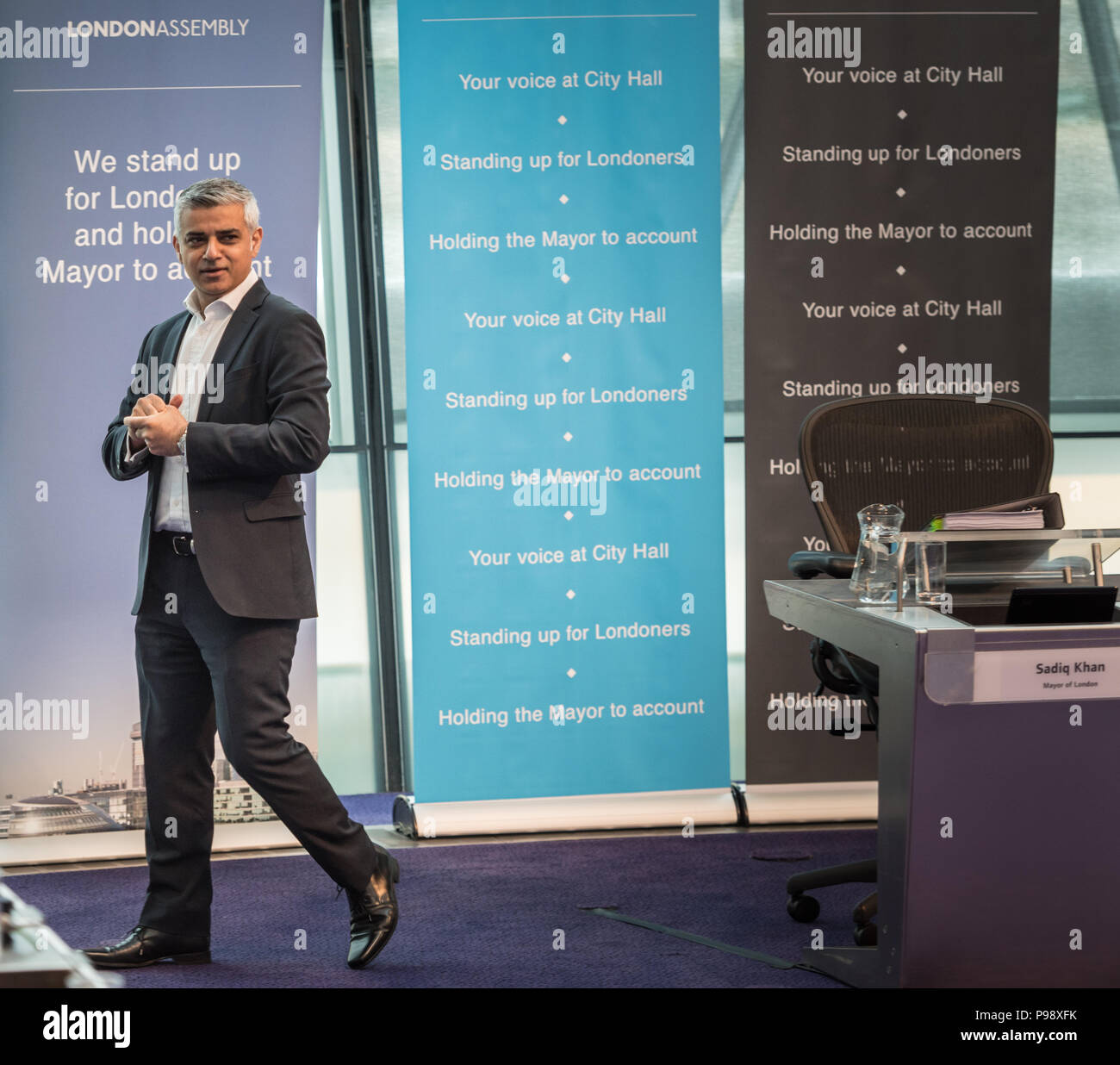 City Hall London Uk 25th May 2016 Mayor Of London Sadiq Khan