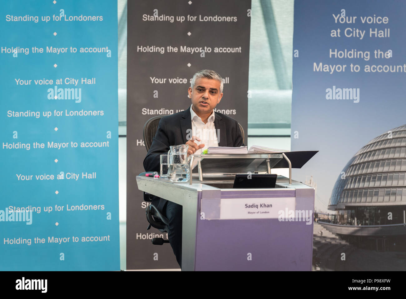 City Hall London Uk 25th May 2016 Mayor Of London Sadiq Khan