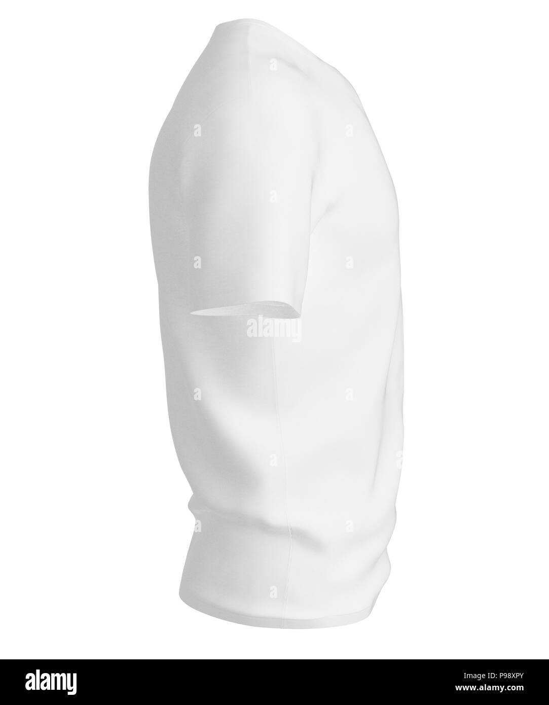 Man white t-shirt design template isolated on white background. Include ...