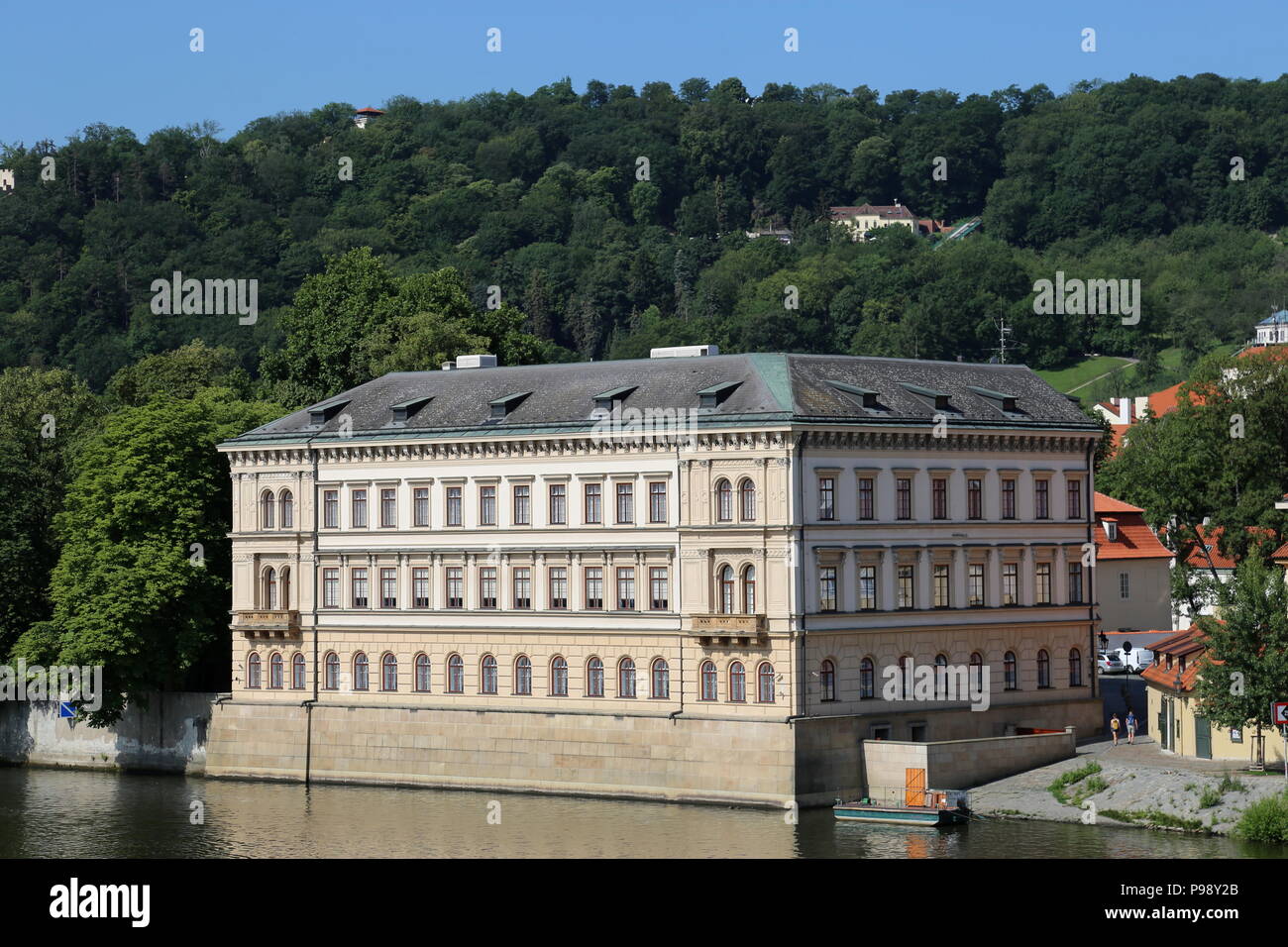 Lichtenstein Palace and Petřín Hill, Kampa Island, Malá Strana (Little ... Lichtenstein Palace and Petřín Hill, Kampa Island, Malá Strana (Little ...