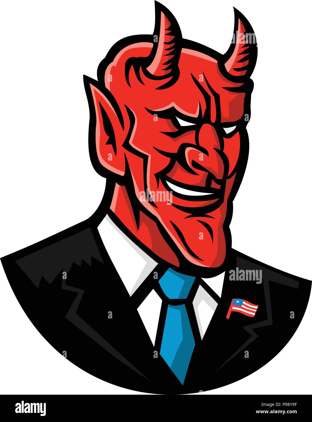 Satan icon Stock Vector Images - Alamy
