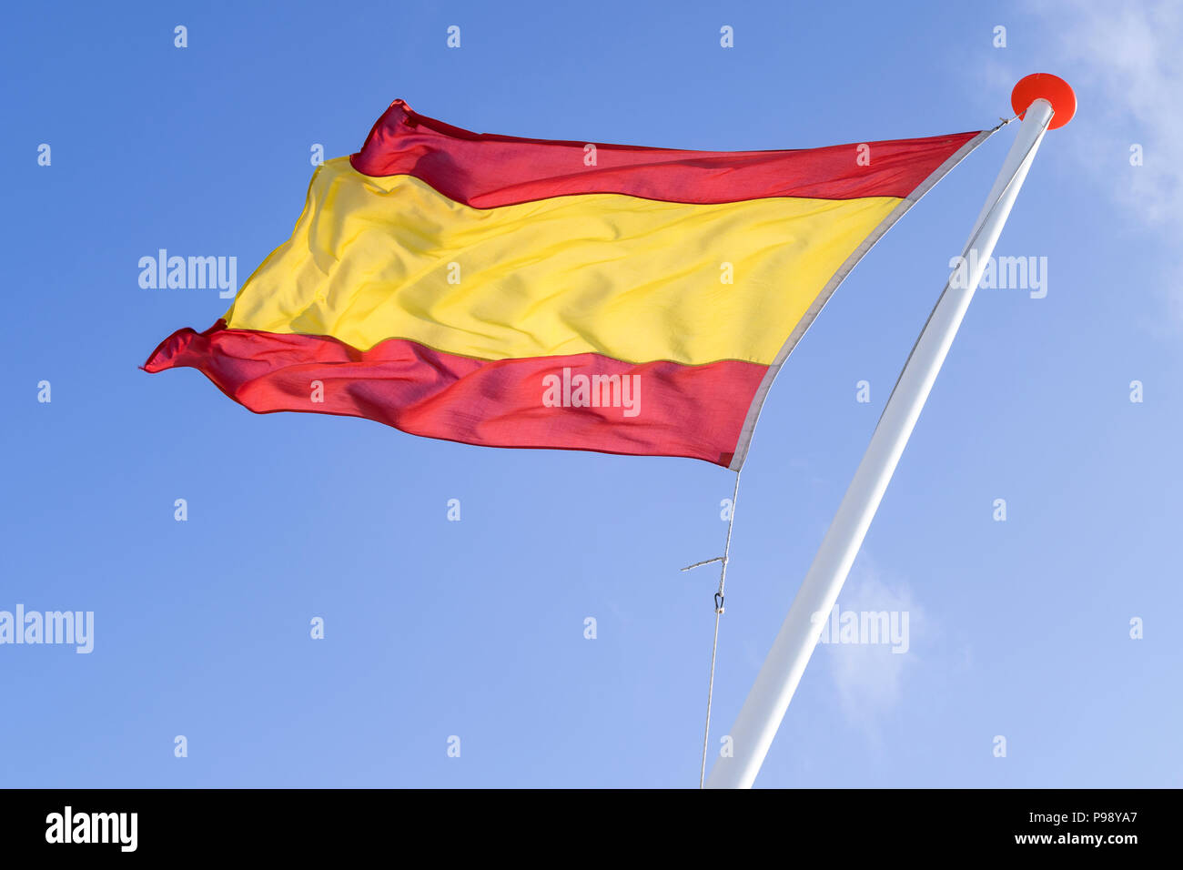 Spanish Flag Flying High Resolution Stock Photography and Images - Alamy