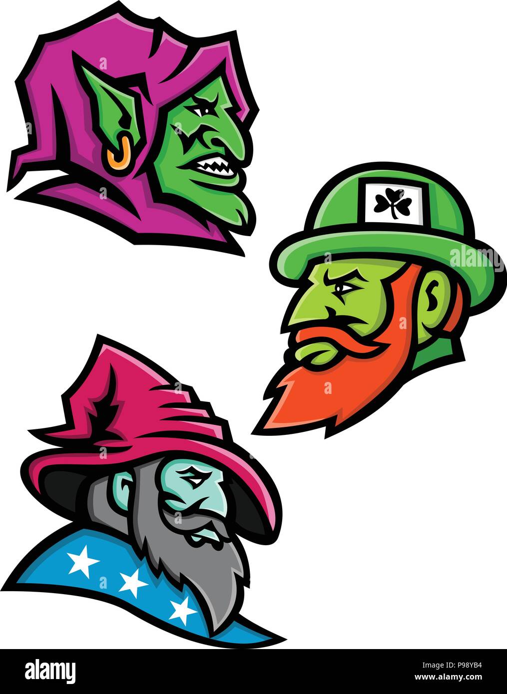 Irish cartoon monster Stock Vector Images - Alamy