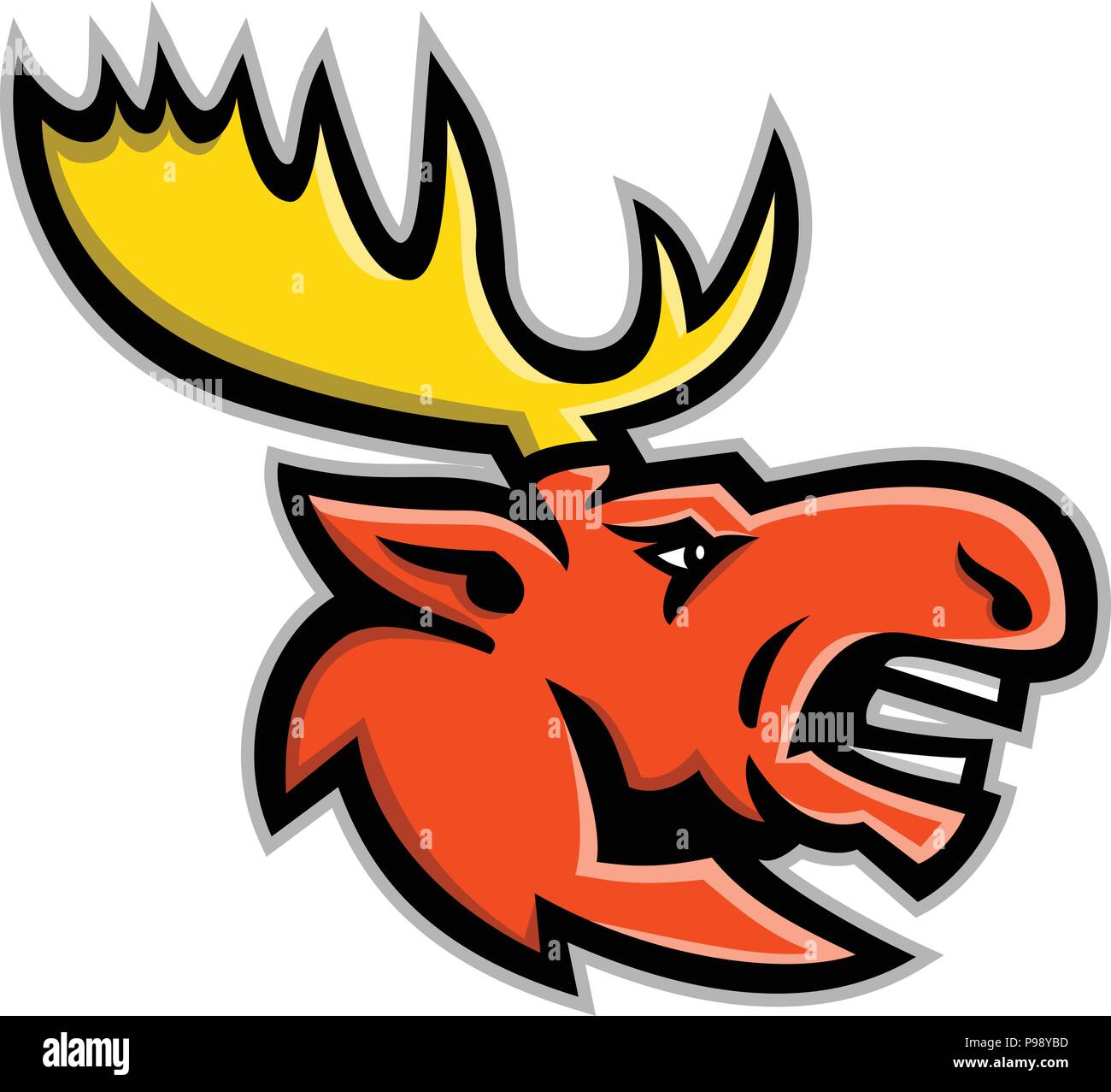 Angry moose hi-res stock photography and images - Alamy