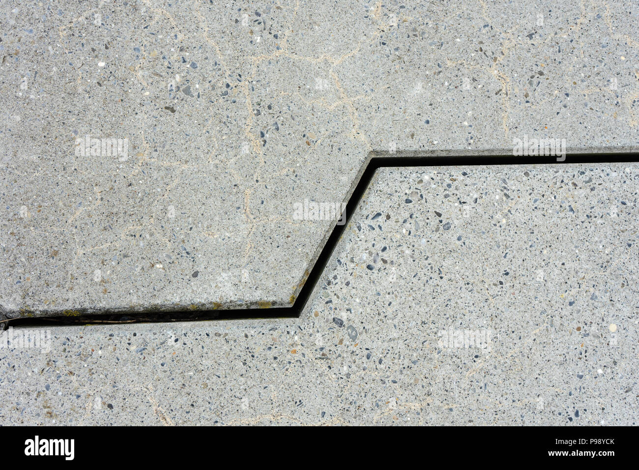 clear line in street grey concrete structure design Stock Photo - Alamy