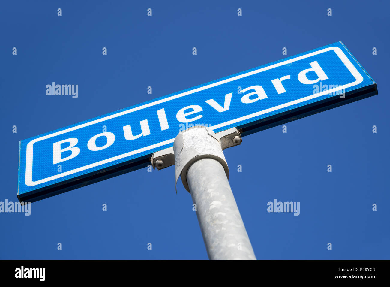 Dutch road sign: street name Stock Photo - Alamy