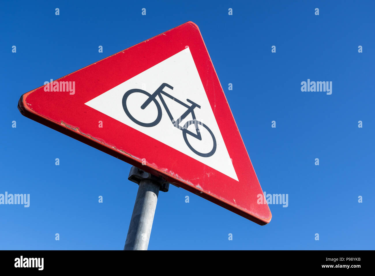 Dutch traffic sign bike hi-res stock photography and images - Alamy