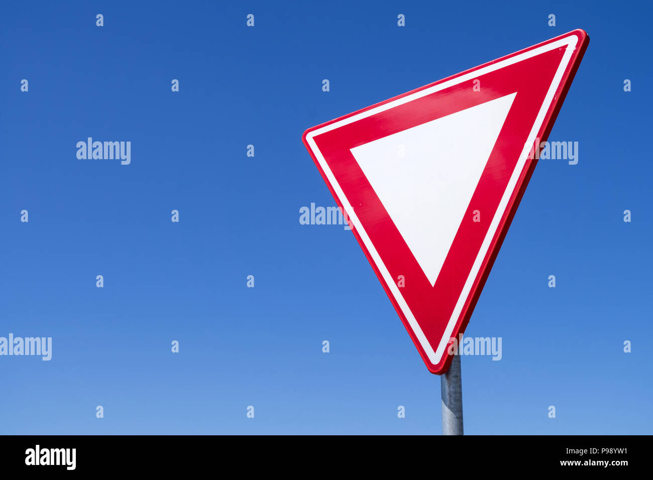 Give Way Priority Road Sign Stock Photos & Give Way Priority Road Sign ...
