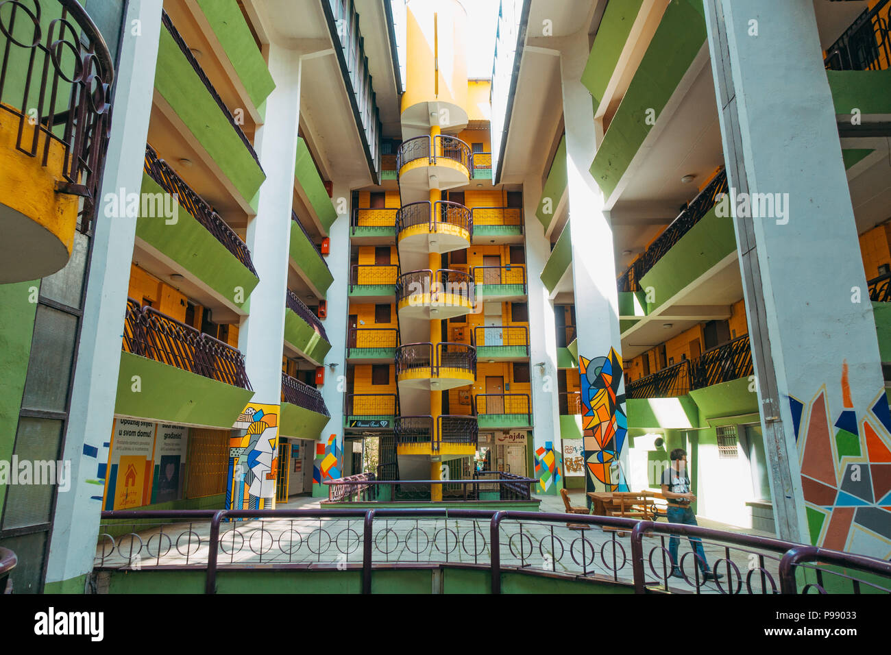 The Papagajka (Parrot) building in Sarajevo, with shades of the ...