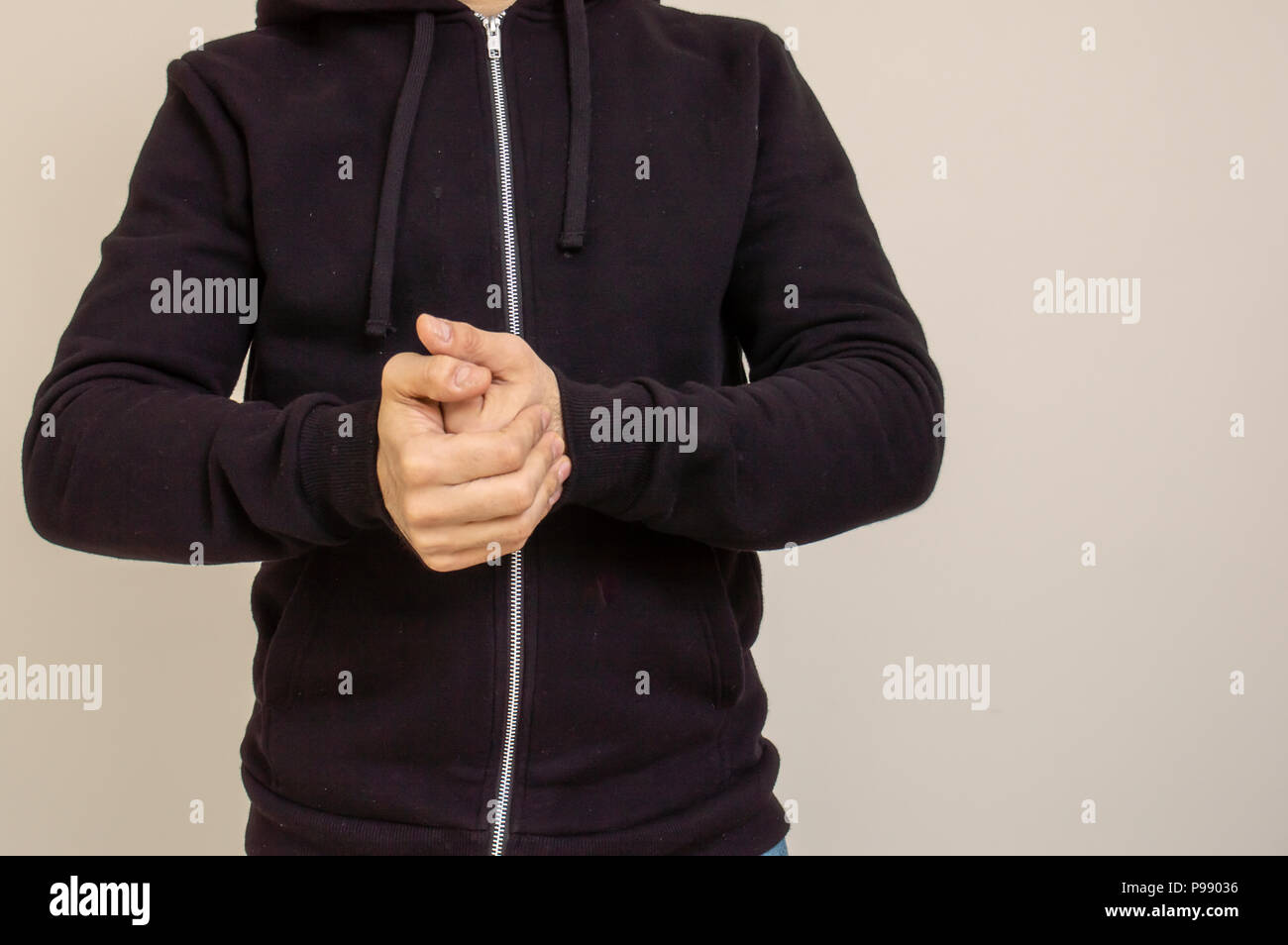 Cracking knuckles hi-res stock photography and images - Alamy