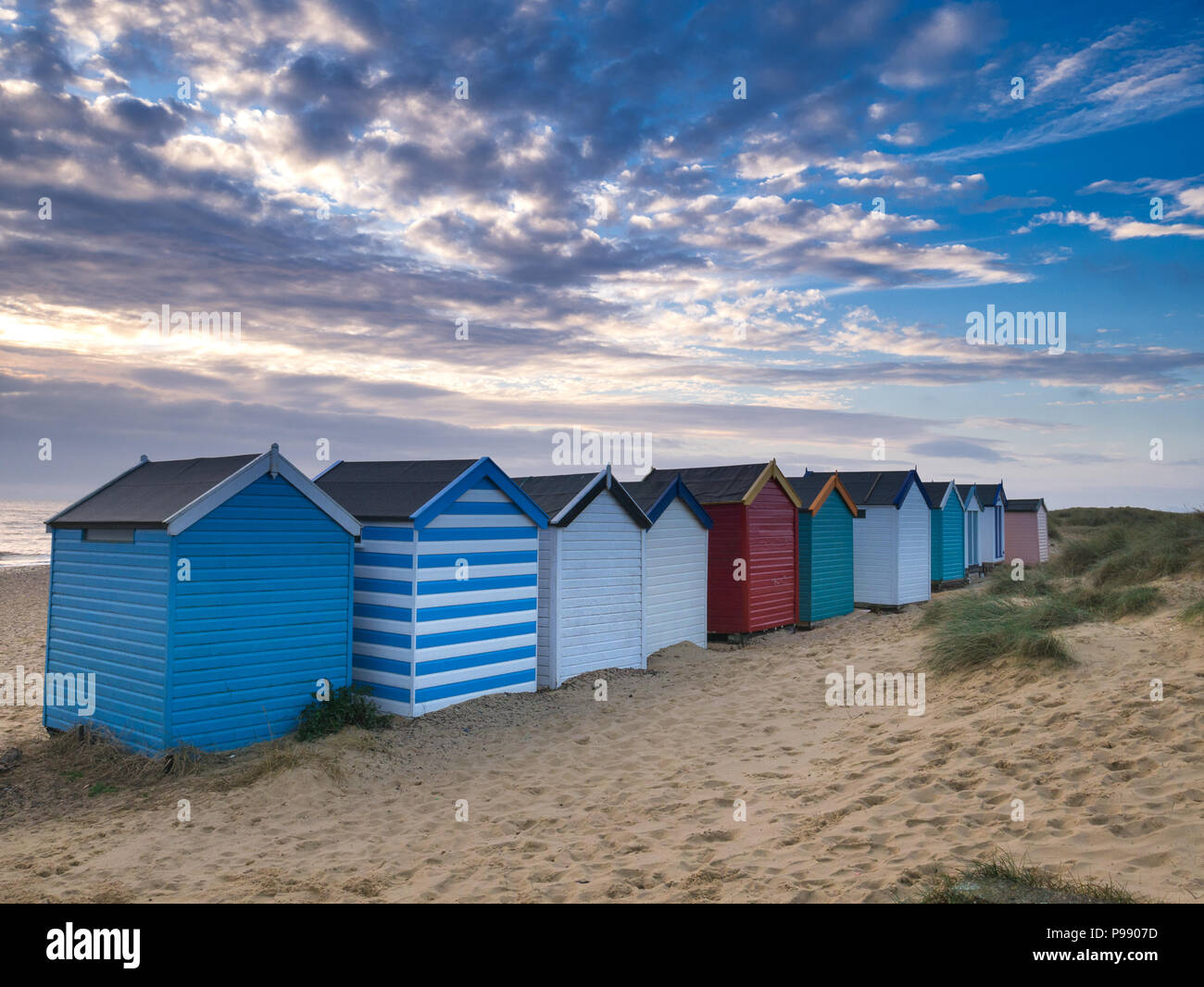 beach hut on southwold beach Stock Photo - Alamy